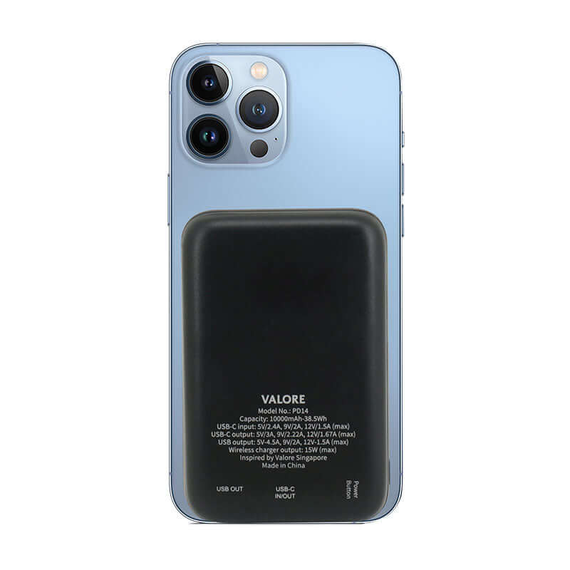 Valore 20W-PD 10000mAh Power Bank with Magnetic Wireless Charging ...