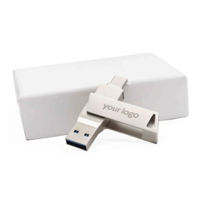 Swivel OTG USB Drive with Triangular Loop (Android) | Executive Door Gifts