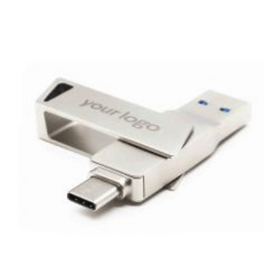 Swivel OTG USB Drive with Triangular Loop (Android) | Executive Door Gifts
