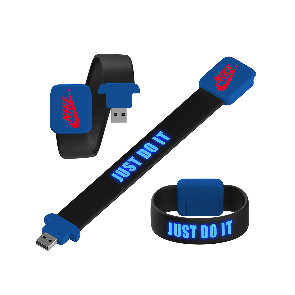 Wrist Strap USB Flash Drive with LED Logo | Executive Door Gifts